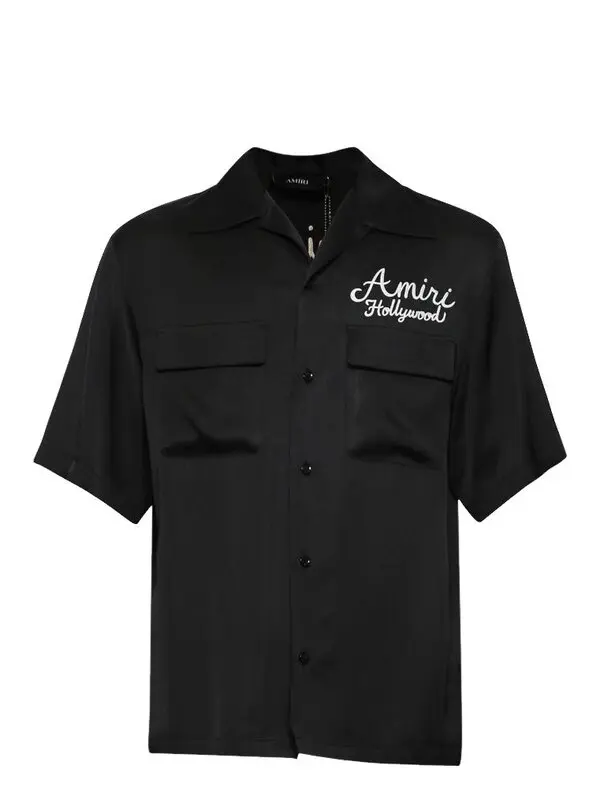 Amiri Dragon Camp Shirt - Black