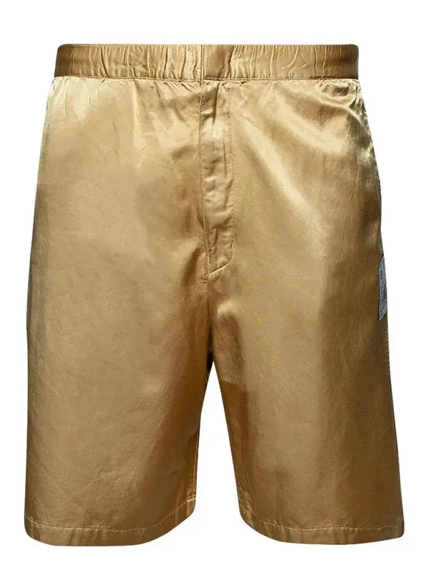 Mihara Yasuhiro Aged Satin Shorts - Yellow