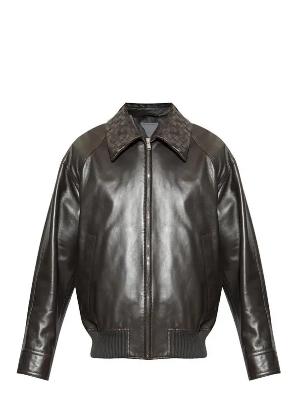 Bottega Veneta Leather Jacket - Black