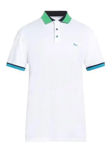 HARMONT & BLAINE Polo Shirt Size Cotton - White