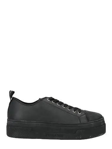 Armani Exchange Low-top Leather Sneakers - Black