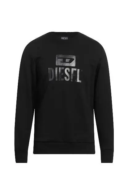 Diesel Cotton-elastane Crewneck Sweatshirt - Black
