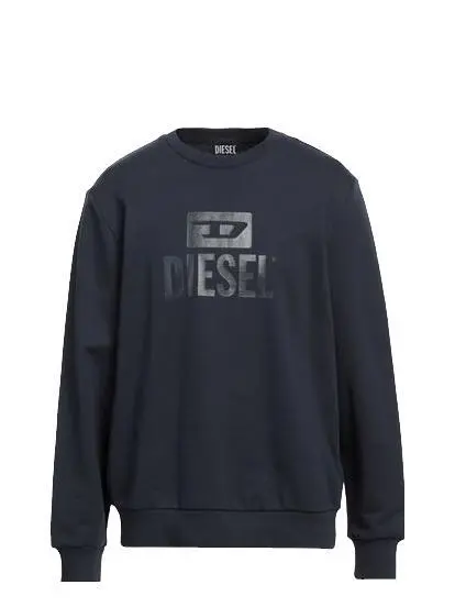 Diesel Cotton-elastane Crewneck Sweatshirt - Blue