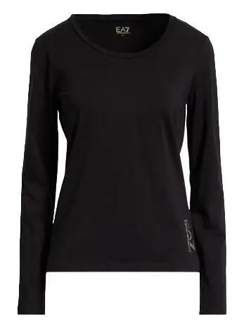 EA7 T-shirt In Cotton And Elastane - Black