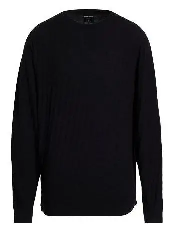 Giorgio Armani Solid Virgin Wool Cashmere Crewneck Sweater - Black
