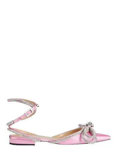 Mach & Mach Satin Ballet Flats - Pink