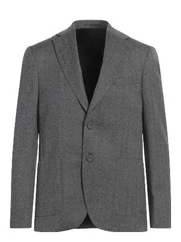 Officine Générale Single-breasted Virgin Wool Blazer - Grey