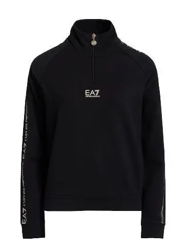 EA7 Fleece Sweatshirt With Logo - Black