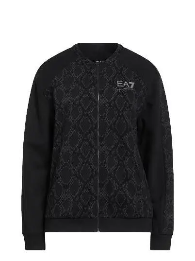 EA7 Multicolor French Terry Sweatshirt - Black