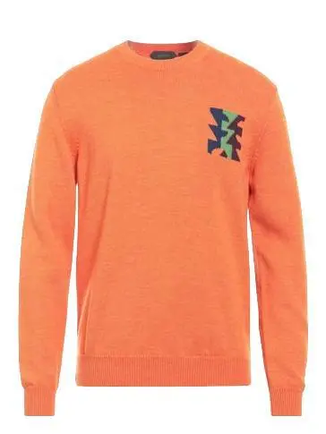 ZANONE Virgin Wool Crewneck Sweater - Orange
