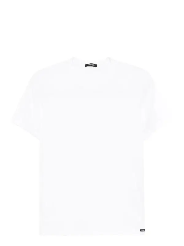 TOM FORD Logo-appliqué Cotton T-shirt - White