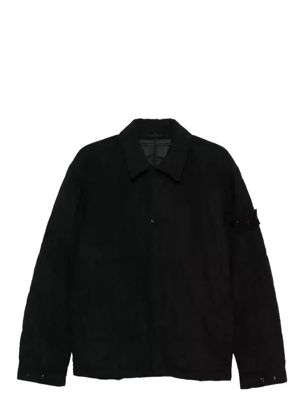 Stone Island Quilted Panelled Jacket - Black
