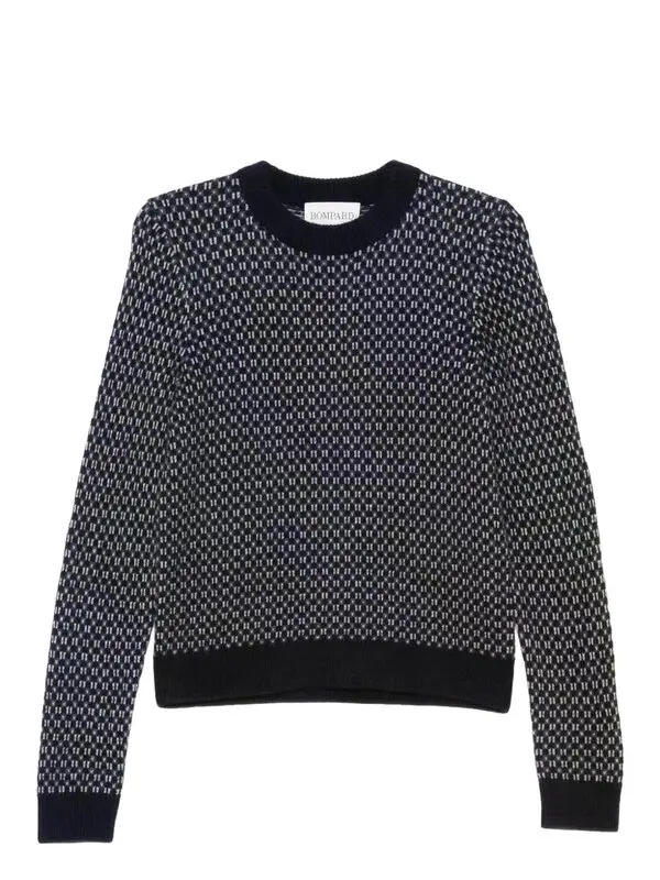 Eric Bompard Jacquard Crew-neck Sweater - Blue