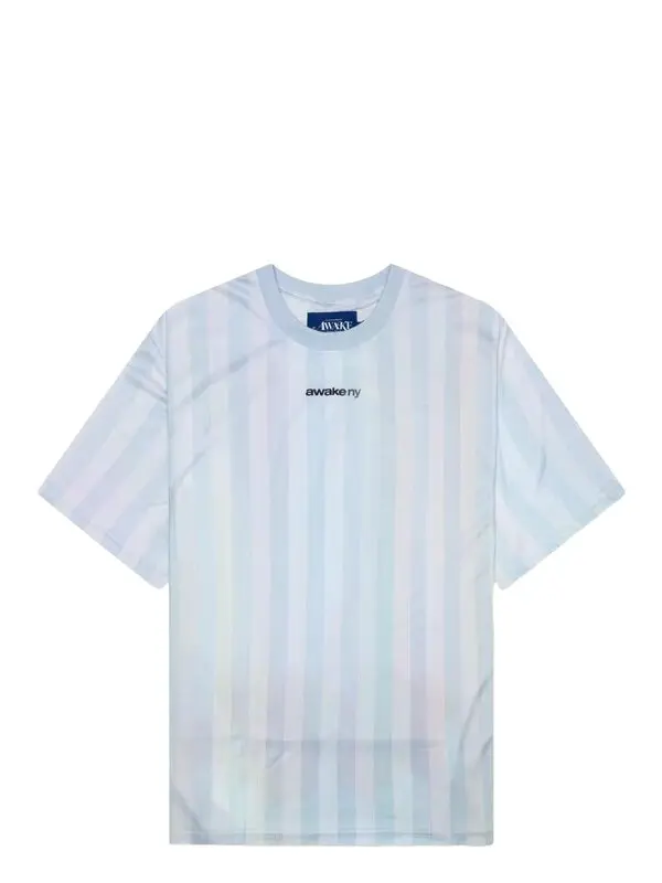AWAKE NY Stripe-print T-shirt - Blue