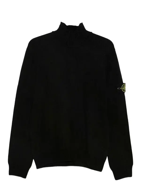 Stone Island High-neck Sweater - Black