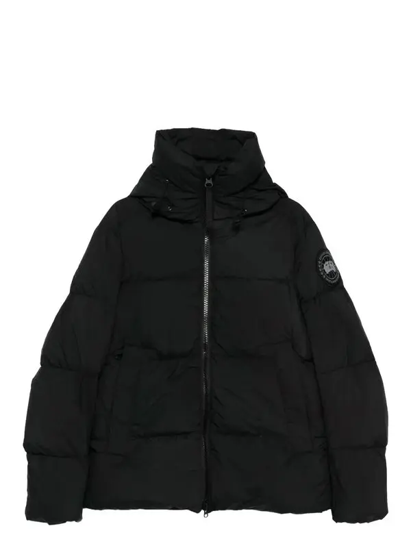 Canada Goose Logo-motif Puffer Jacket - Black