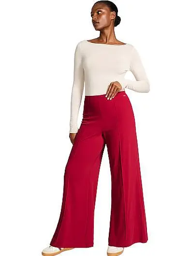 Victoria's Secret Vsx Elevate Ultra Wide-leg Pant - Red