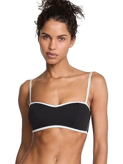 Victoria's Secret Vsx Elevate™ Tipped & Accented Balconette Sports Bra - Black