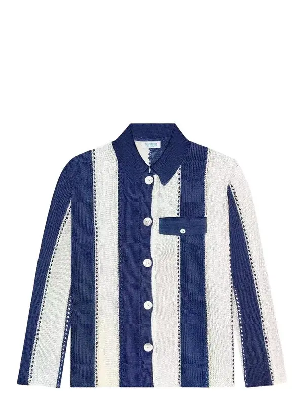 Calle Del Mar Cabana Stripe Shirt - Blue