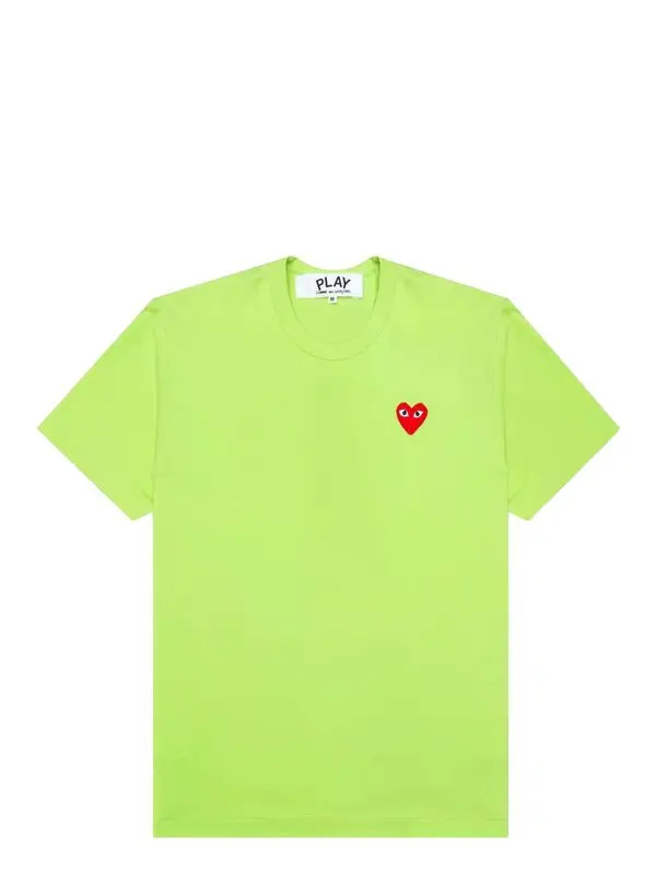 Play Comme Des Garcon Heart Emblem T-shirt - Green