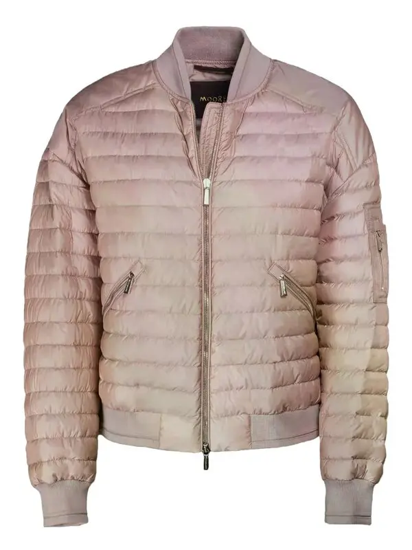 MOORER Quilted Bomber Jacket - Pink