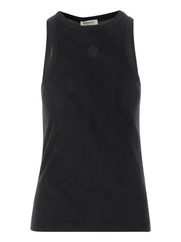 BY MALENE BIRGER Lise Embroidered Tank Top - Black