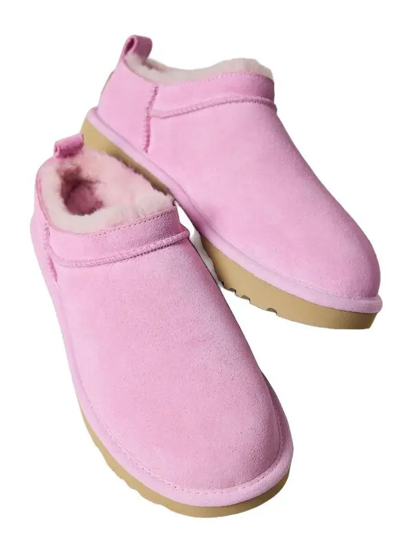 UGG Classic Micro Mini Suede Boots - Pink Diamond