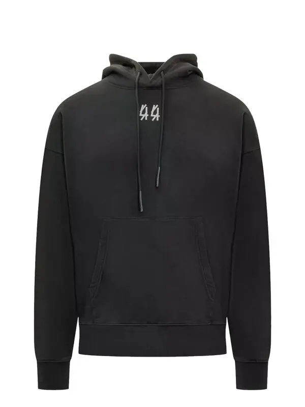 44 LABEL GROUP Logo-print Hoodie - Black