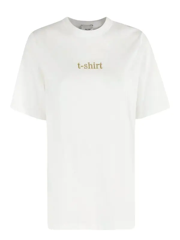 ALYSI Logo-patch T-shirt - White