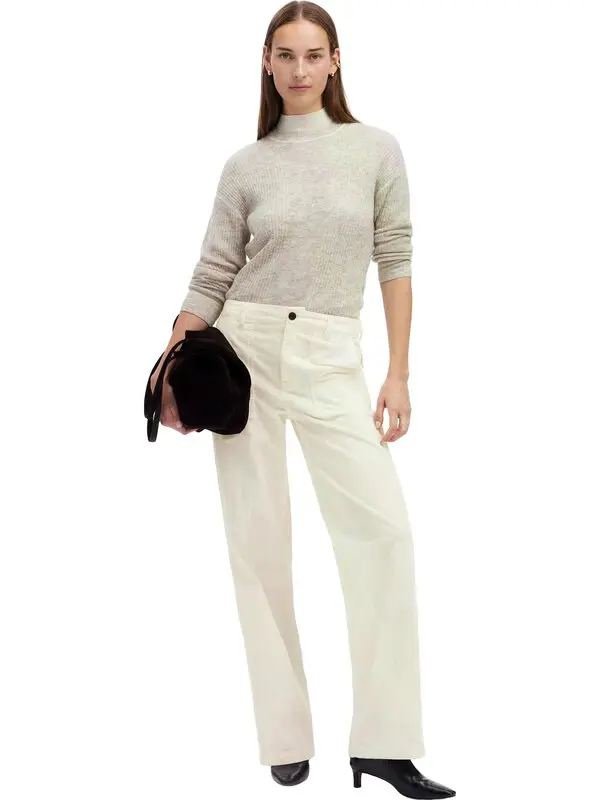 Madewell Low-slung Baggy Utility Corduroy Pants - Winter White