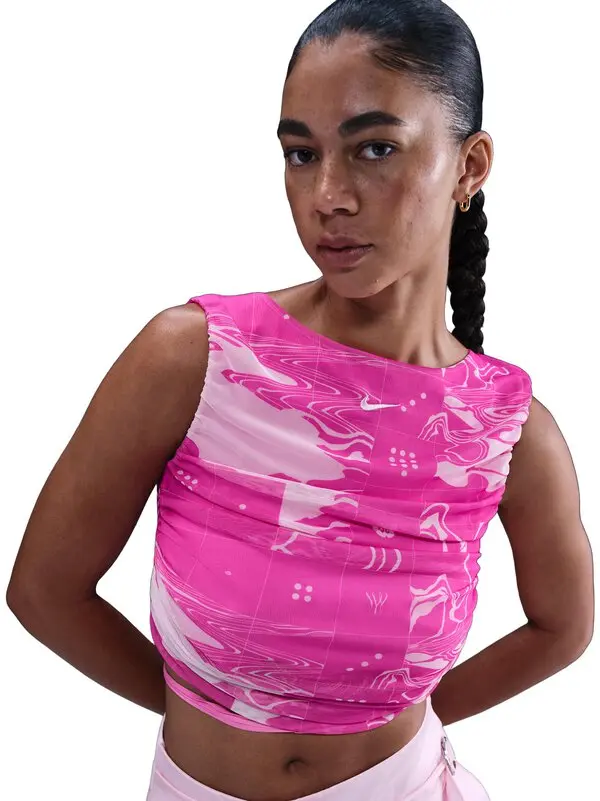 Nike Serena Williams Design Crew Crop Tank Top - Pink