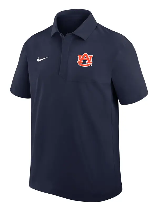 Nike Auburn Dri-fit College Polo - Blue