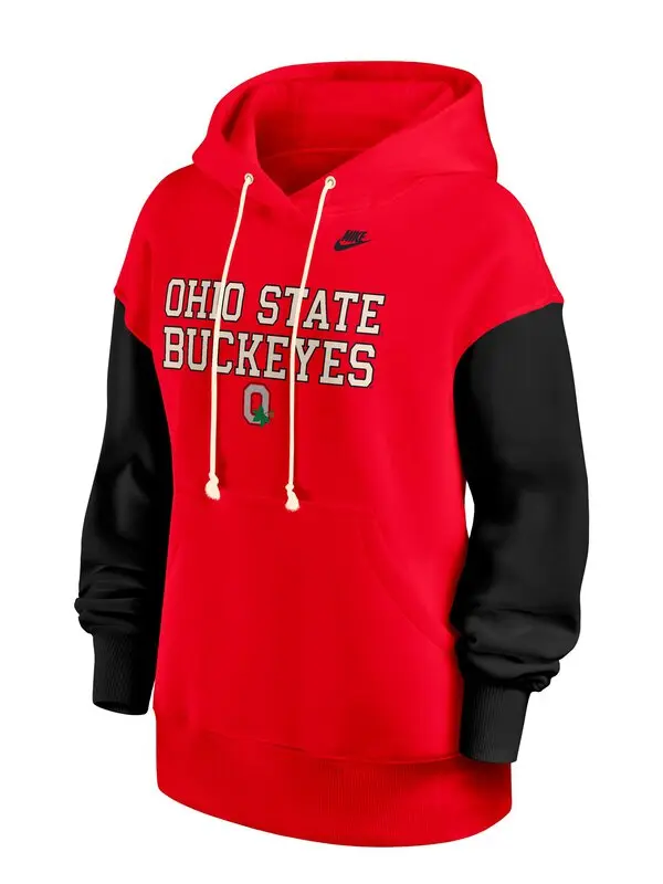 Nike Ohio State Legacy Phoenix College Pullover Hoodie - Red