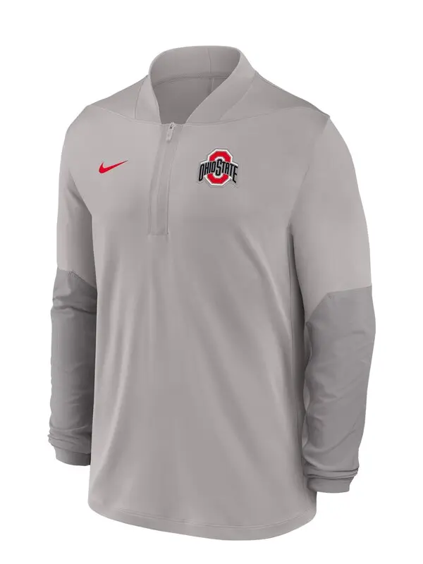 Nike Ohio State Dri-fit College Half-zip Top - Grey