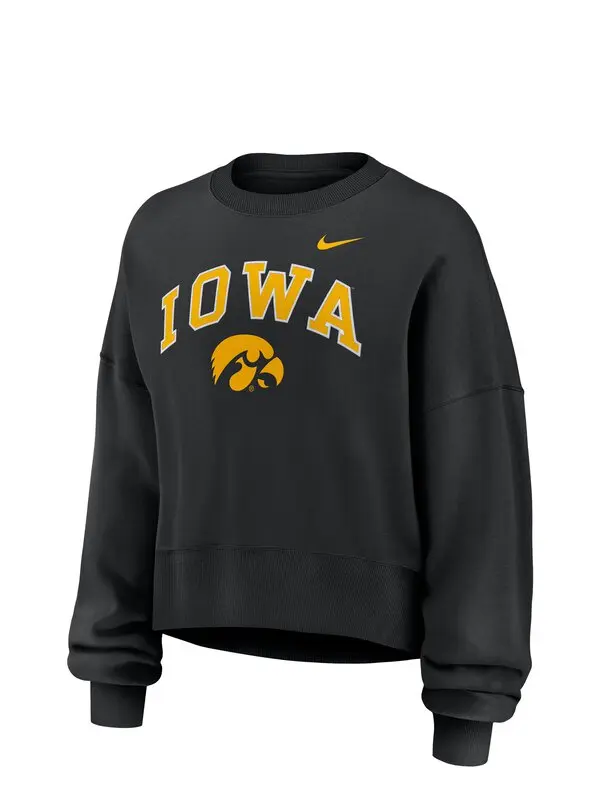 Nike Iowa Phoenix Arch College Pullover Crew - Black