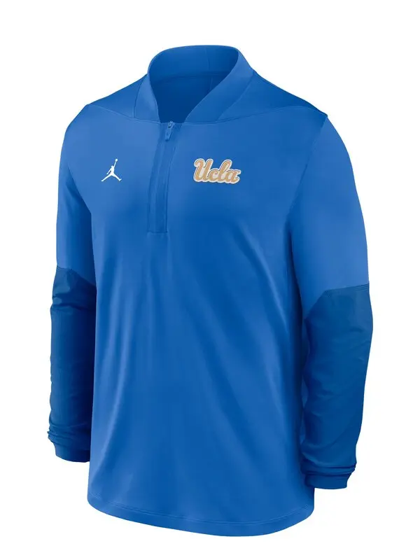 JORDAN Ucla Brand Dri-fit College 1/2-zip Top - Blue
