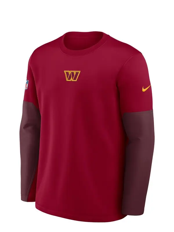 Nike Washington Commanders Scripted To Win Sideline Coach Therma-fit Nfl Long-sleeve T-shirt - Red
