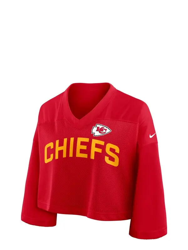 Nike Kansas City Chiefs Dri-fit Nfl Cropped Top - Red