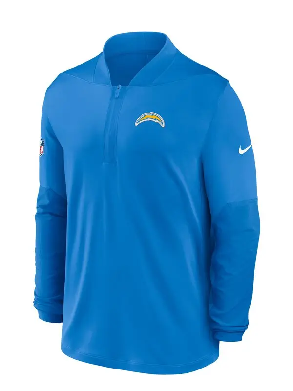 Nike Los Angeles Chargers Dri-fit Nfl 1/2-zip Top - Blue
