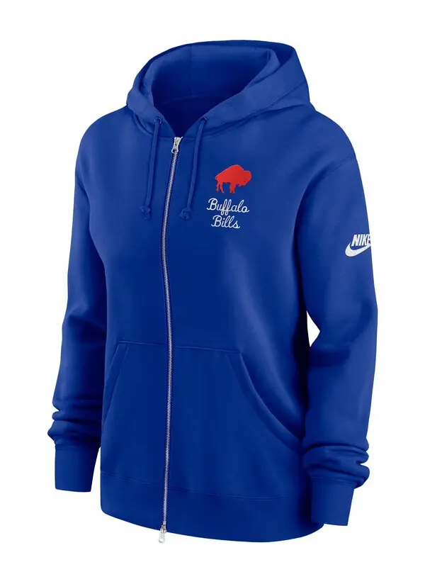 Nike Buffalo Bills Phoenix Rewind Nfl Full-zip Hoodie - Blue