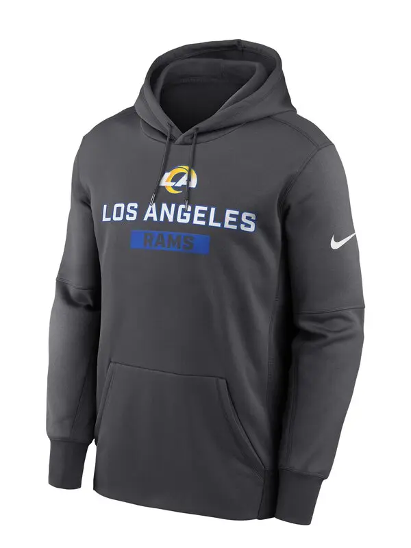 Nike Los Angeles Rams Toss Sweep Therma Nfl Pullover Hoodie - Grey