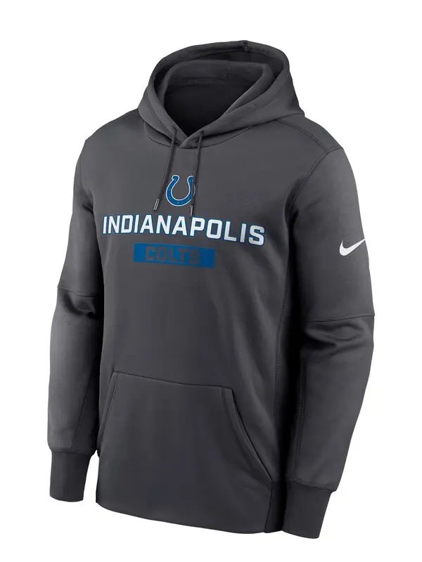 Nike Indianapolis Colts Toss Sweep Therma Nfl Pullover Hoodie - Grey