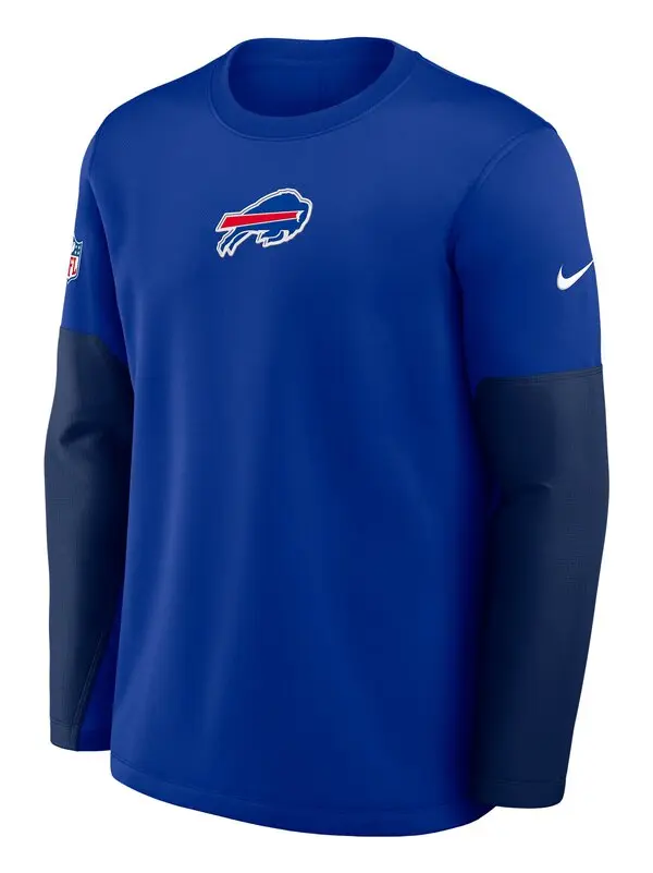 Nike Buffalo Bills Scripted To Win Sideline Coach Therma-fit Nfl Long-sleeve T-shirt - Blue