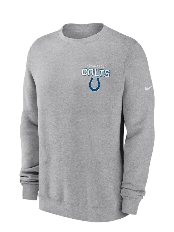 Nike Indianapolis Colts Nfl Pullover Crew - Grey