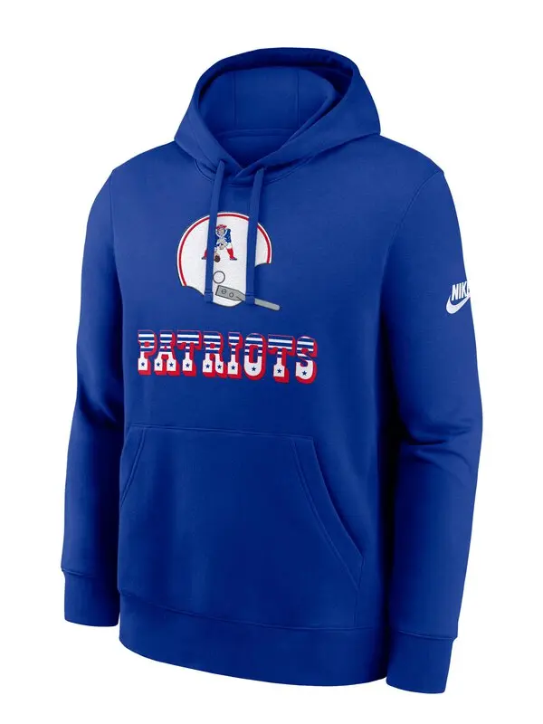 Nike New England Patriots Nfl Pullover Hoodie - Blue