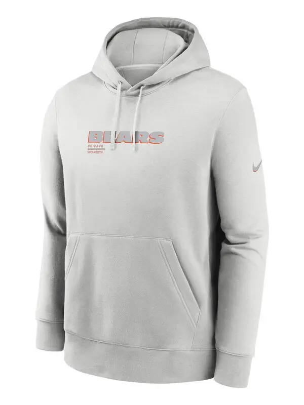 Nike Chicago Bears Slot Receiver Club Nfl Pullover Hoodie - Grey