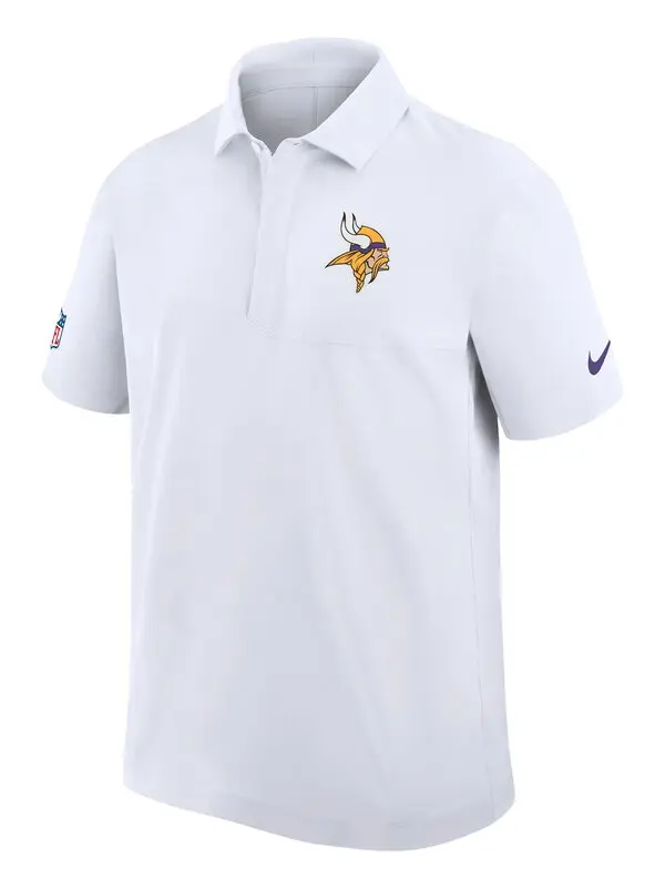 Nike Minnesota Vikings City Pride Sideline Dri-fit Nfl Polo - White