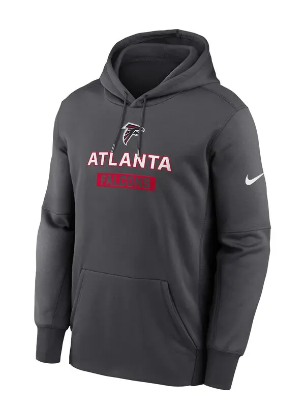 Nike Atlanta Falcons Toss Sweep Therma Nfl Pullover Hoodie - Grey