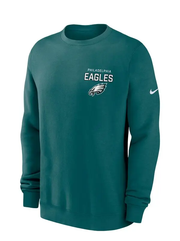 Nike Philadelphia Eagles Draw Block Club Nfl Pullover Crew - Green