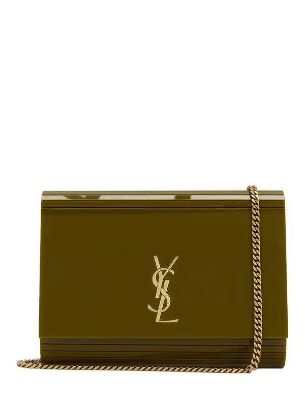 Saint Laurent Vicky Minaudiere Bag - Verde